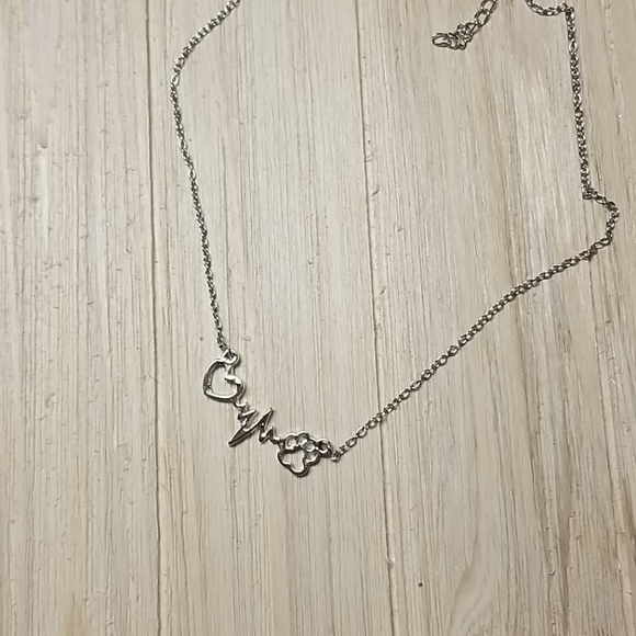 Jewelry | Super Cute Paw Print Lifelineheart Necklace | Poshmark
